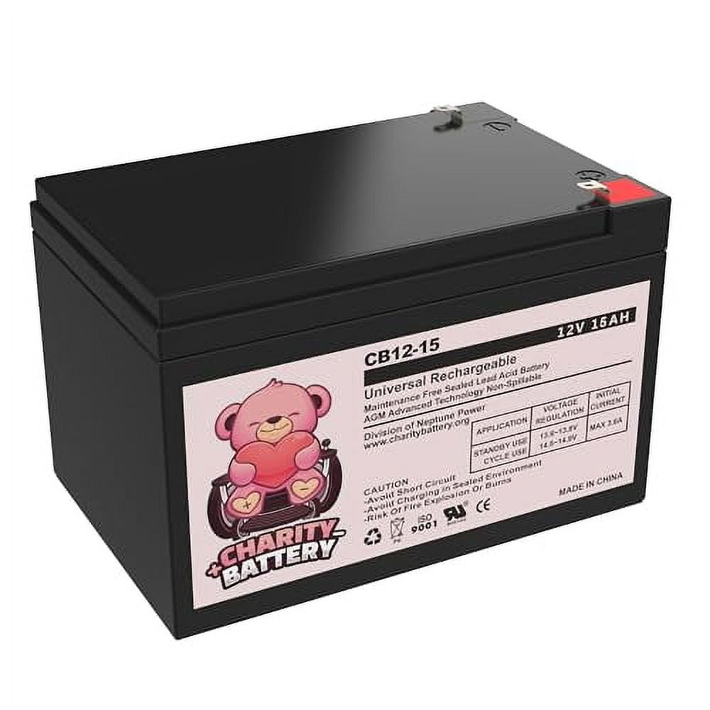CB12-15 12V 15Ah SLA Battery (Replaces cb12-12 np12-12 bp12-12 es12-12 ...