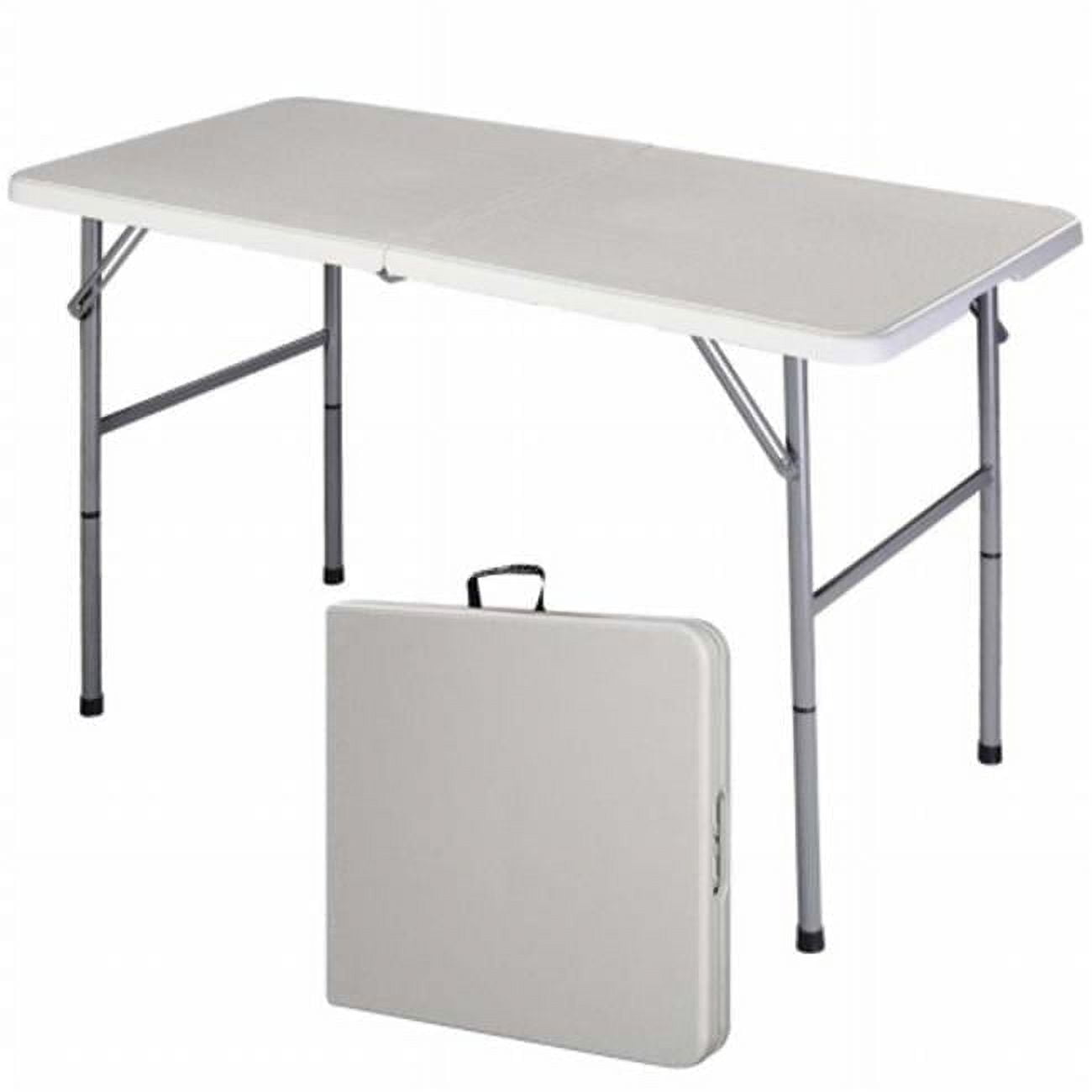 CB16218 4 ft. Picnic Folding Portable Dining Table, Off White - Walmart.com