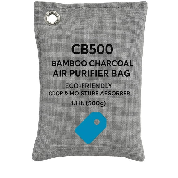 CB500 Bamboo Charcoal Air Purifying Bag, 1.1 LB Natural Odor Absorber ...