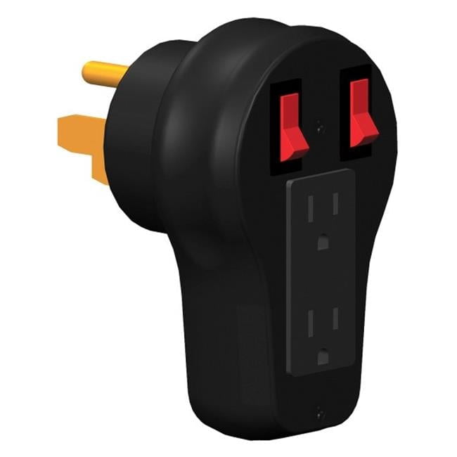 CBA5015 50A Male x 15A Female Reset CB Power Cord Adapter with Handle ...
