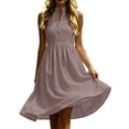 CBASIHI Womens Keyhole Neck Cotton Maxi Dresses- Beach Vacation Fit and ...