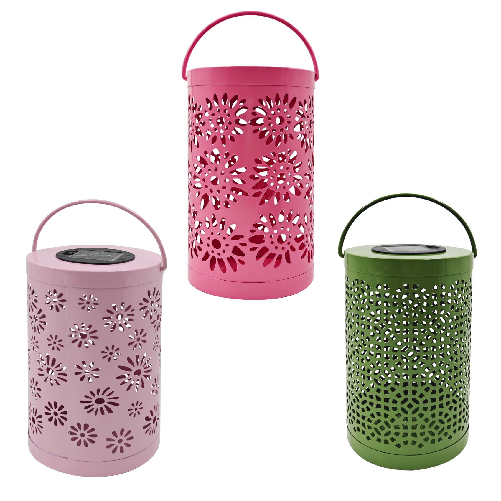 CBAXEAXM 3PCS Solar Lanterns Outdoor Waterproof Hanging Solar Light ...