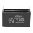 CBB61 350VAC 10uF Motor Starting Capacitor, -5% to +50% Tolerance ...