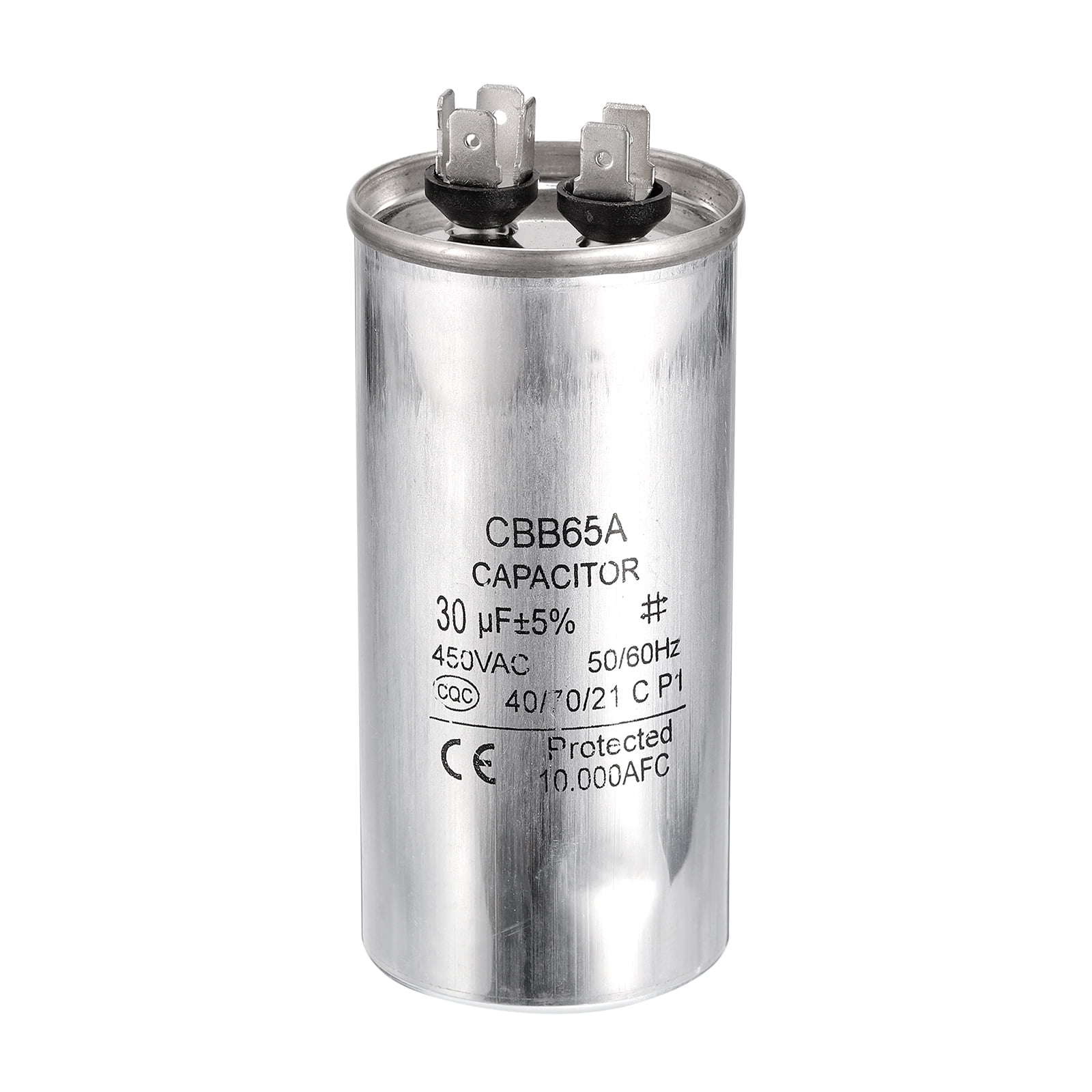 CBB65 30uf Run Capacitor, 30mfd 1pack AC 450V Aluminum Case Motor Start ...
