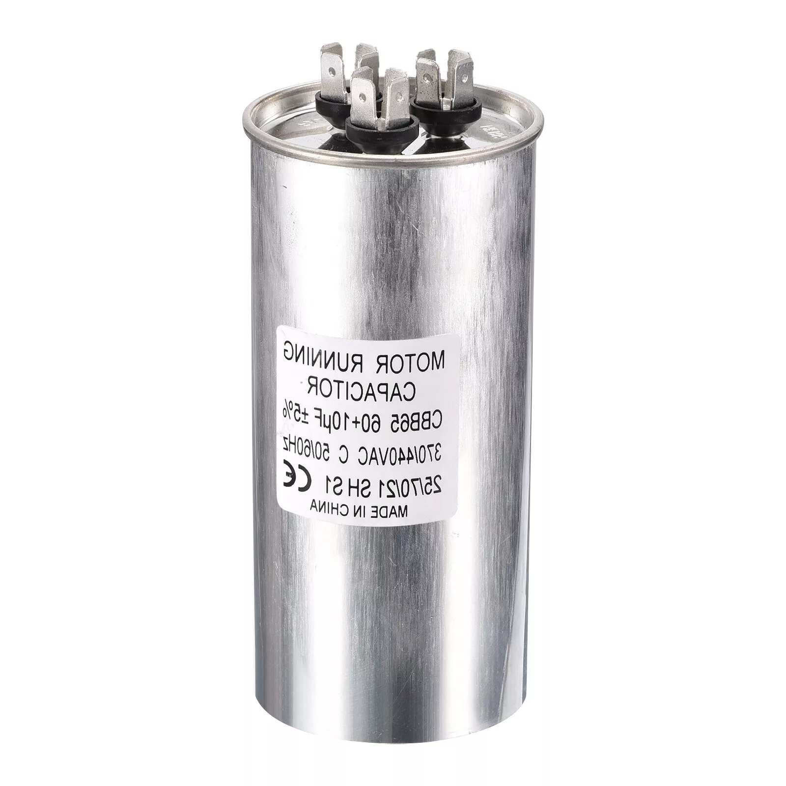 CBB65 Dual Run Start Capacitor 60 10uF 370VAC 440VAC Circular Run Capacitor - Walmart.com