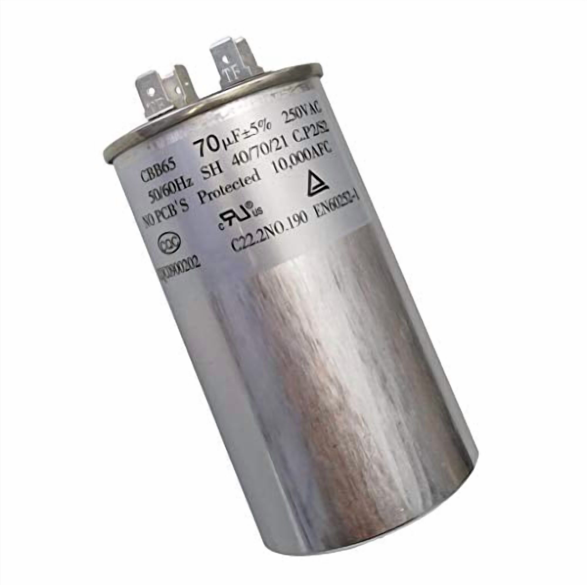 CBB65 Run Capacitor 250VAC 250V AC 70uF 70 uF MFD C.S2 40/70/21 50x90mm ...