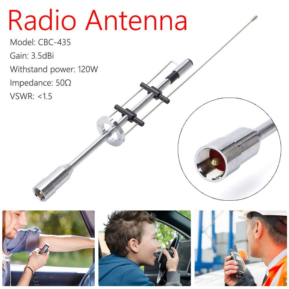 CBC-435 UHF VHF Dual Band Antenna 145MHz 435MHz for Mobile Radio PL-259 - Walmart.com