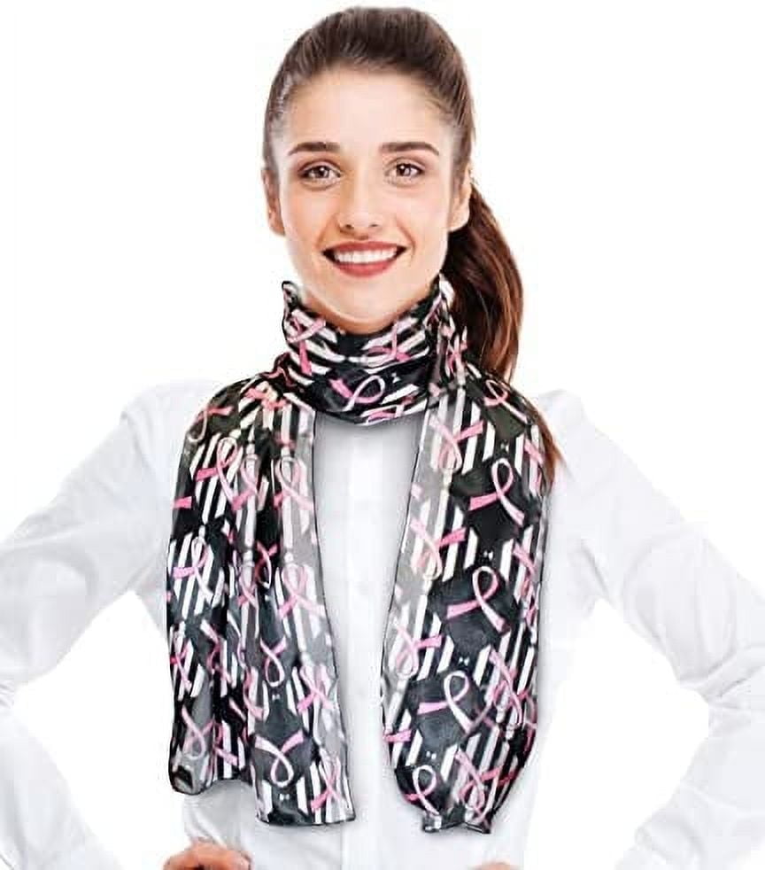 CBC Crown Breast Cancer Awareness Pink Ribbon with Stripes 13" x 60 ...