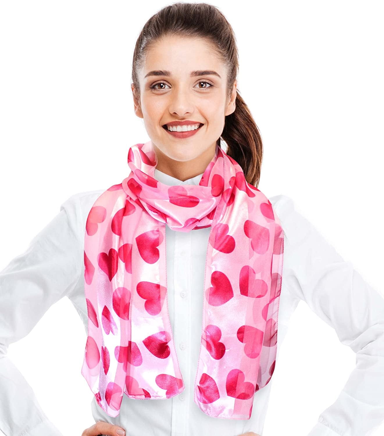 CBC Crown Bubble Hearts Valentines Day Theme 13" x 60" Silk Feeling ...