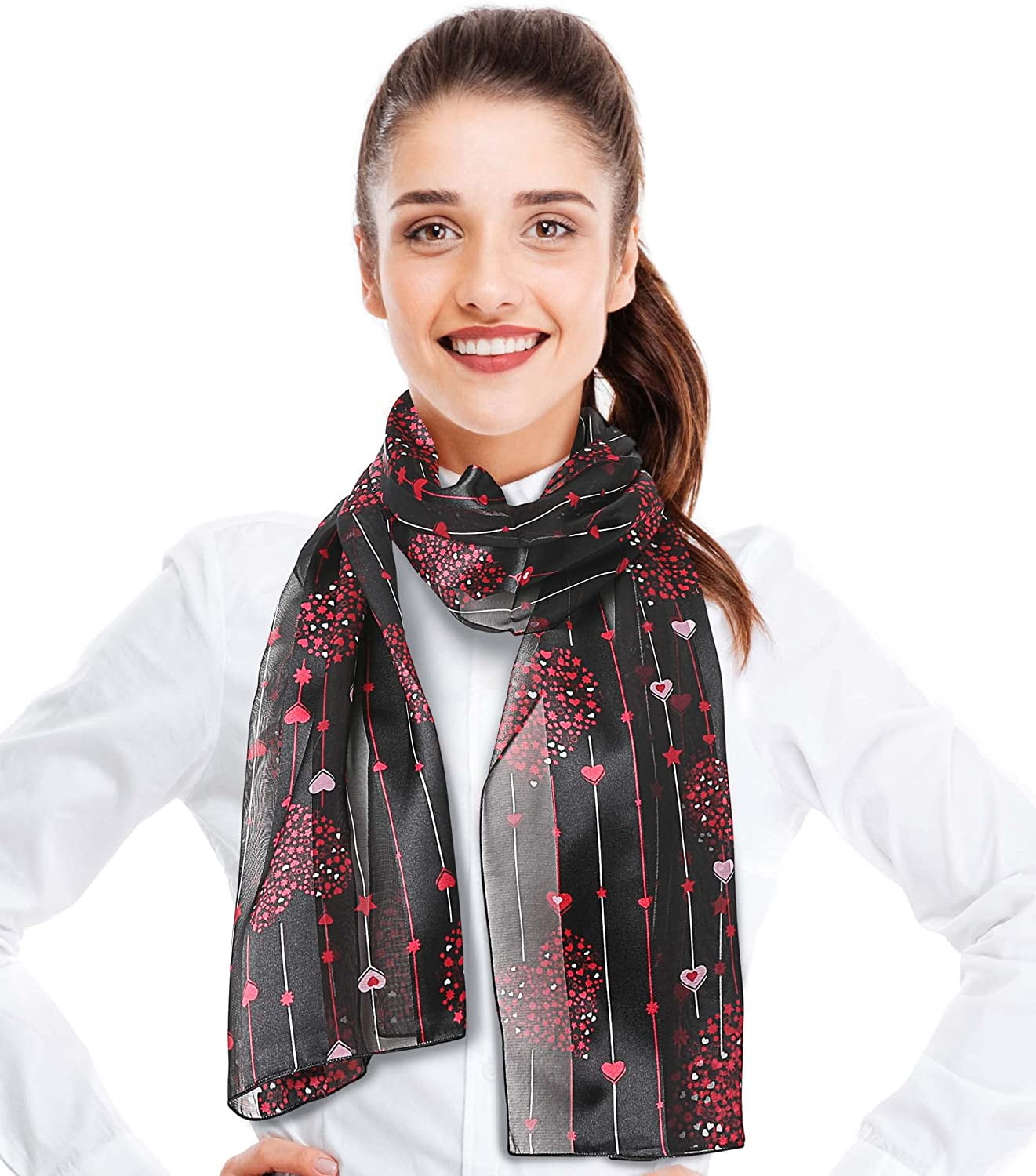 CBC Crown Hearts In Hearts Valentines Day Theme 13" x 60" Silk Feeling ...