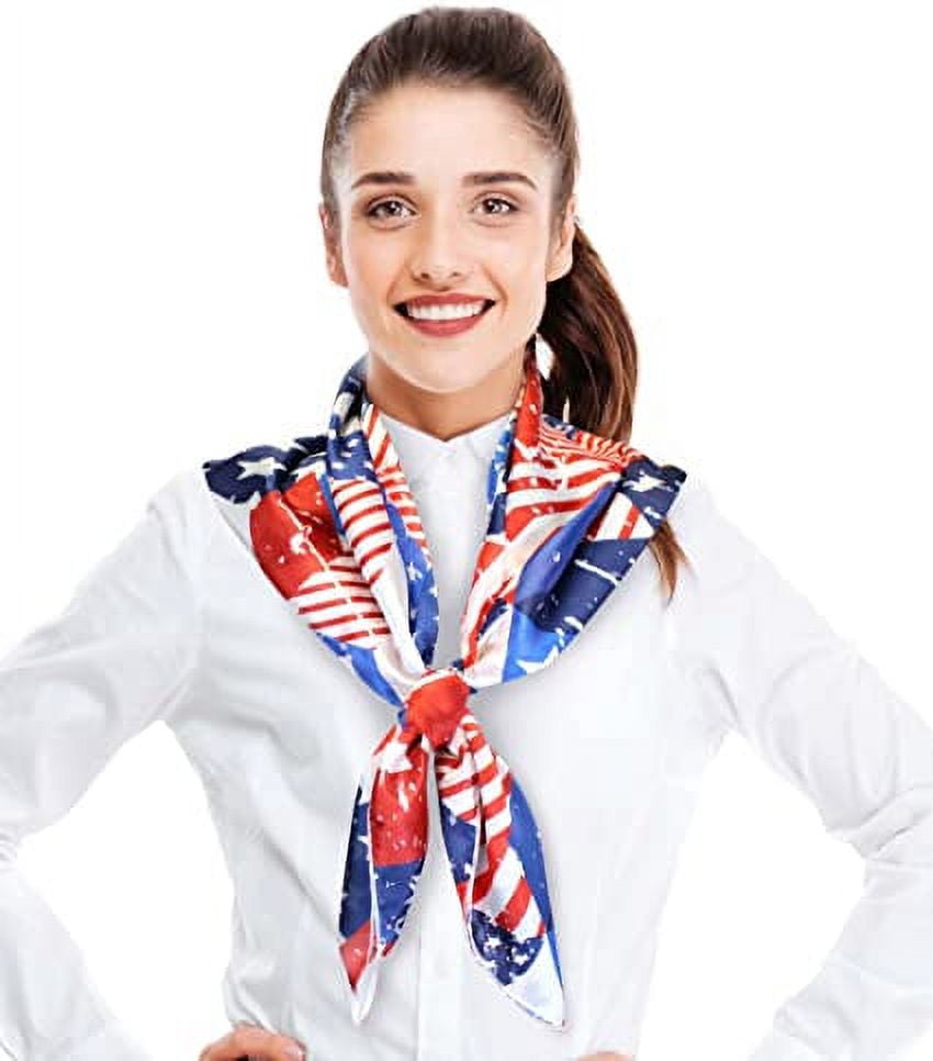 CBC Crown USA Flag Themed Square Scarf 35" x 35" - Walmart.com