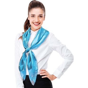 CBC Crown Women's Autumn Leaves Fall Leaf Pattern 35" x 35" Square Silk Feeling Scarf - Walmart.com