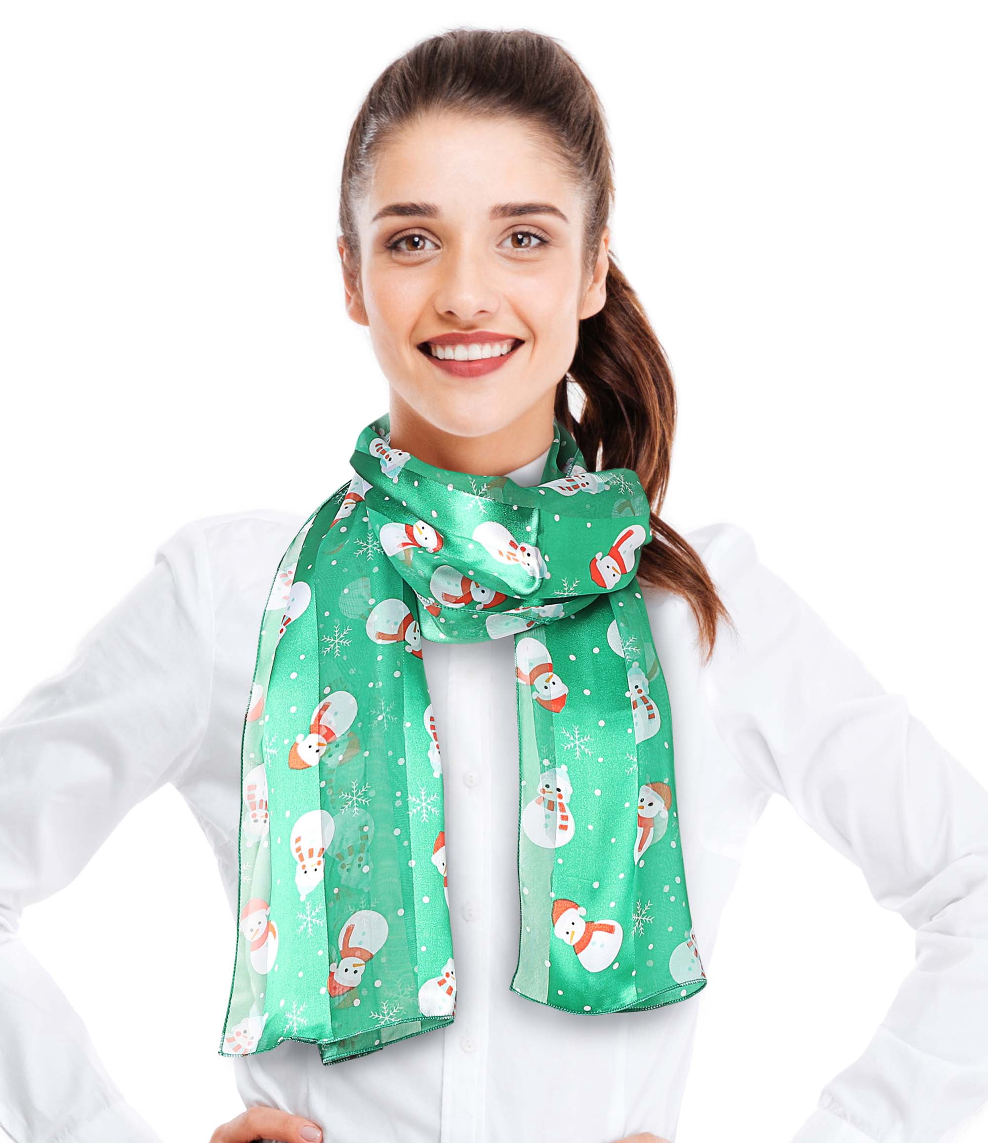 CBC Crown Women's Lightweight Bubbly Snowman Printed Christmas Themed ...