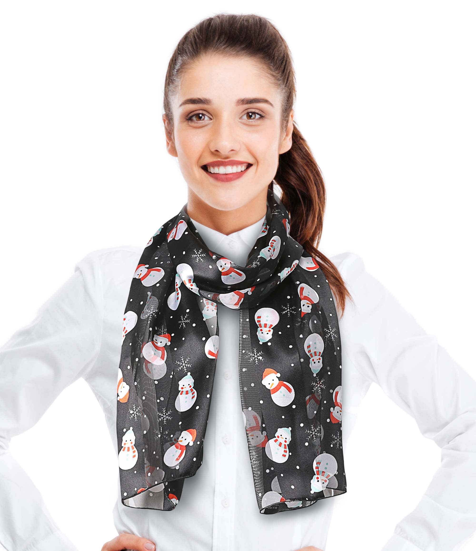 CBC Crown Women's Lightweight Bubbly Snowman Printed Christmas Themed ...