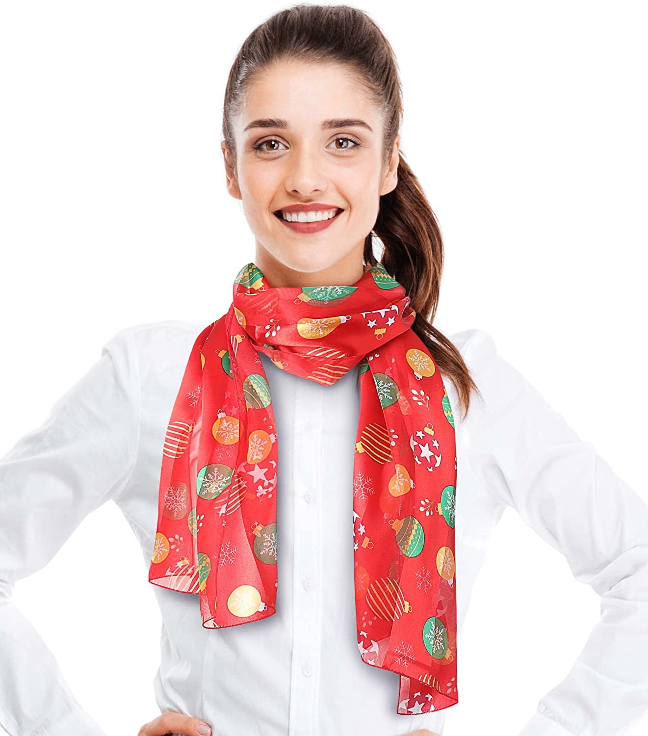 CBC Crown Women's Lightweight Snowflakes Deer Printed Christmas Themed ...
