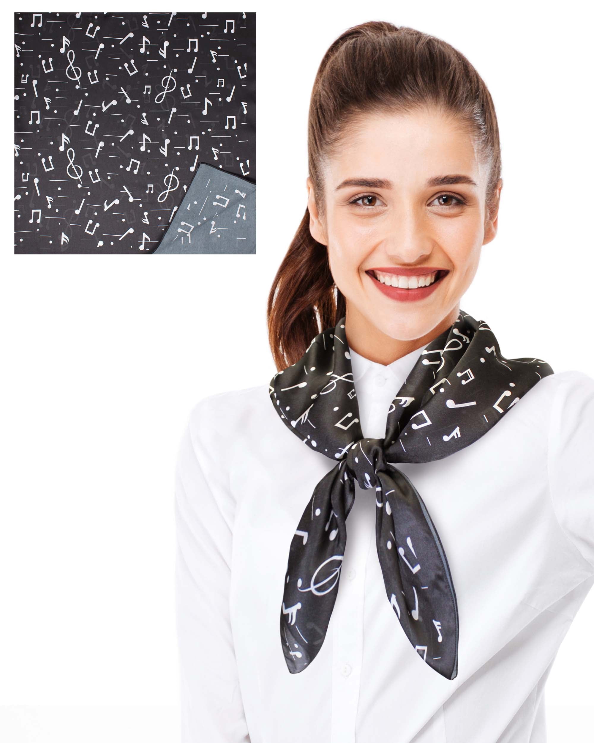 CBC Crown Women's Music Notes Lightweight Soft 35" x 35", 35" x 70" or ...