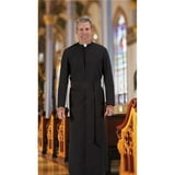 CBCS Year Rounder Semi-Jesuit Cassock with Cincture, Black - 38 in ...