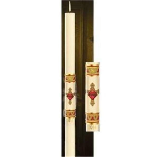 CBCS 30910 No. 9 Sacred Heart Paschal Candle - Walmart.com