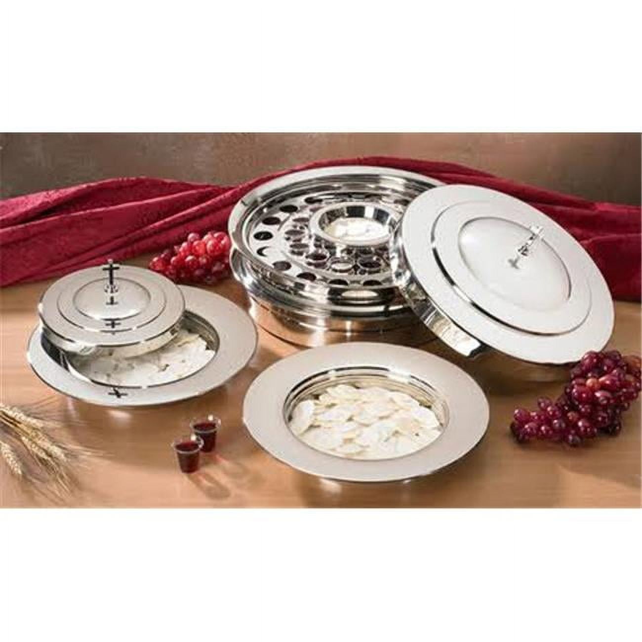 CBCS Stacking Communion Tray - Silver - 40 Holes - Walmart.com