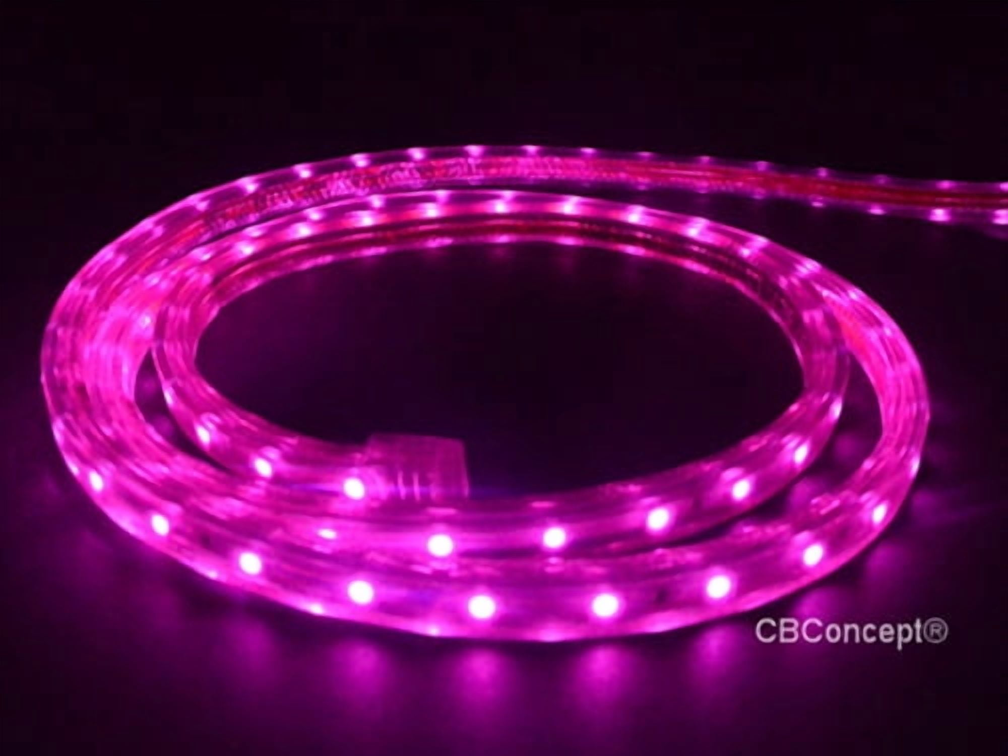 CBConcept®UL Listed,100 Feet,10100 Lumen,Pink,120 Volt Flat LED Strip ...