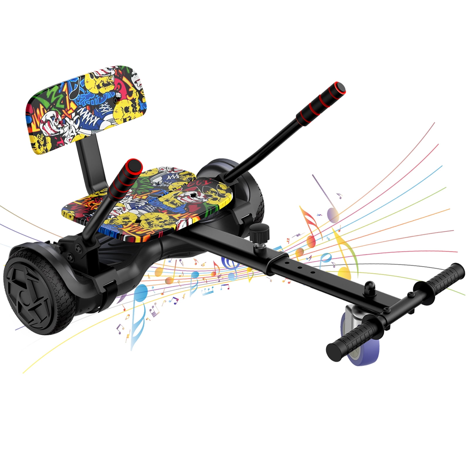 CBD Hoverboard with Seat Attachment Combo, 6.5" Two-Wheel Hoverboards ...