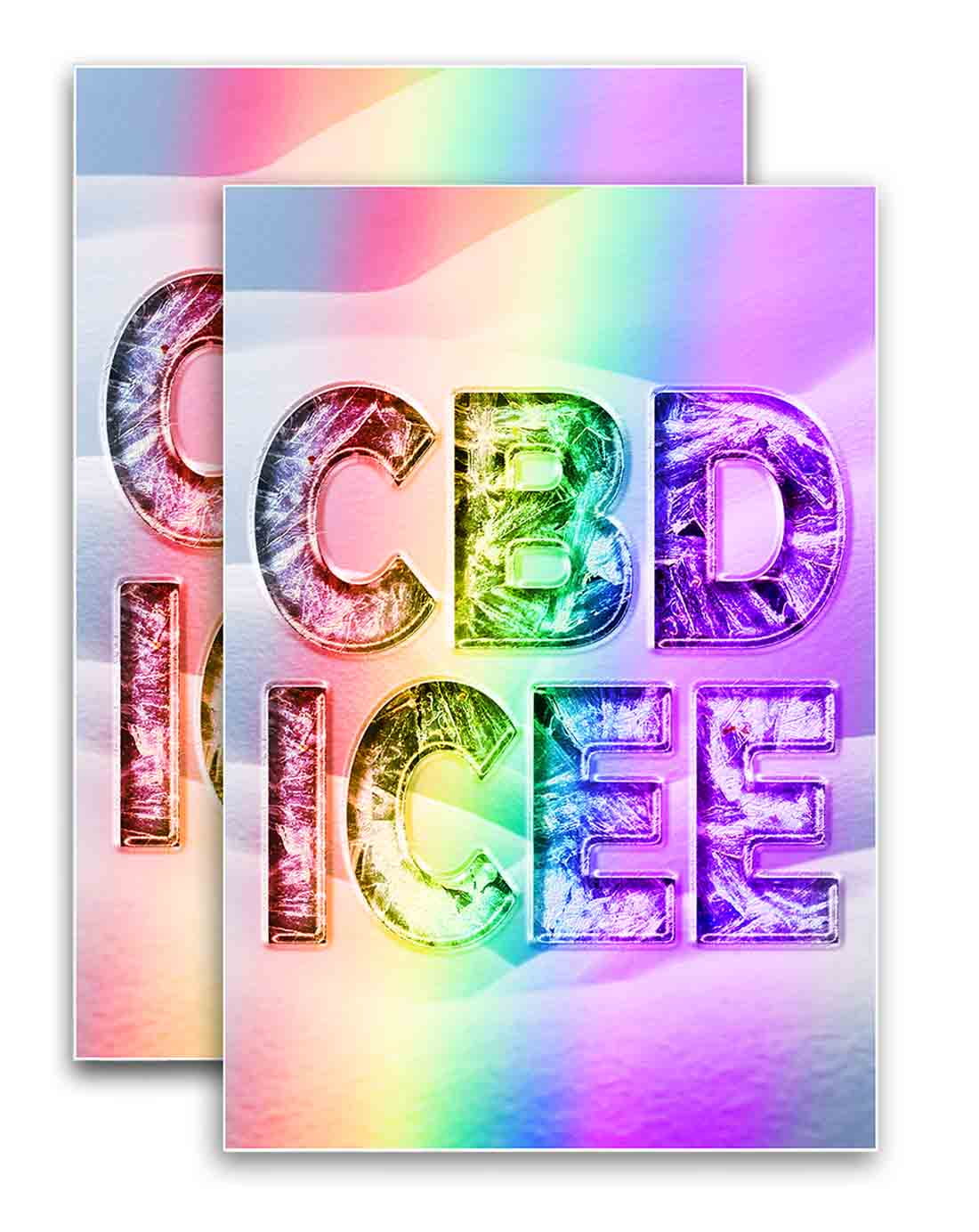 CBD Icee (24" X 36") Vinyl Decal Only (Pack of 2) |Sign|Sticker|Poster ...