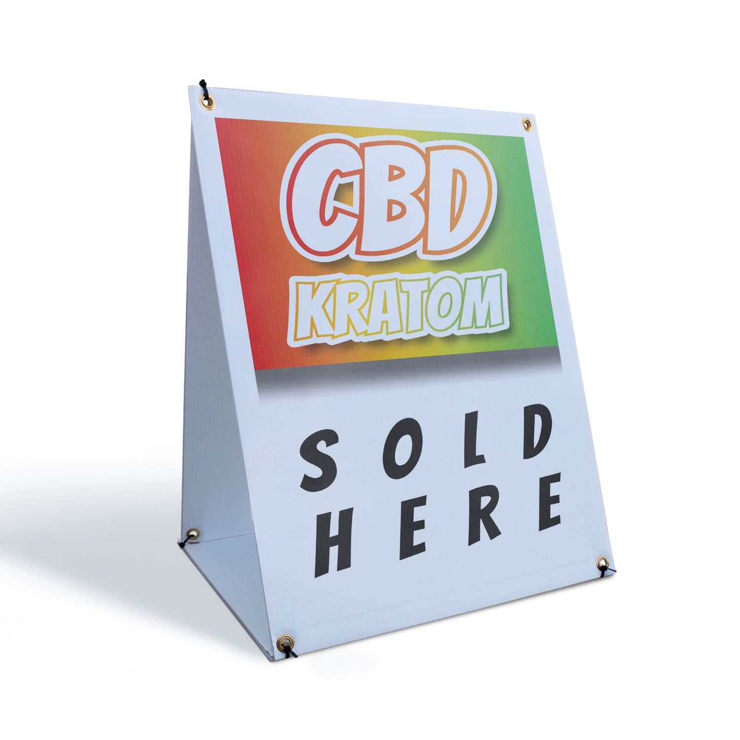 CBD Kratom Sold Here Sidewalk Sign 24 Inch x 36 Inch A-Frame Images On ...