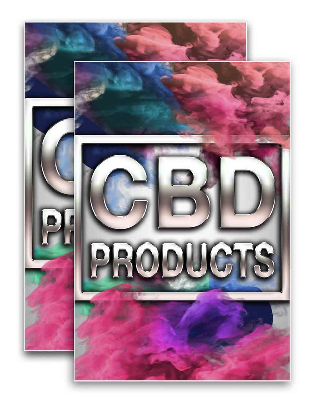 CBD Relaxation (24" X 36") Vinyl Decal Only (Pack of 2) |Sign|Sticker ...