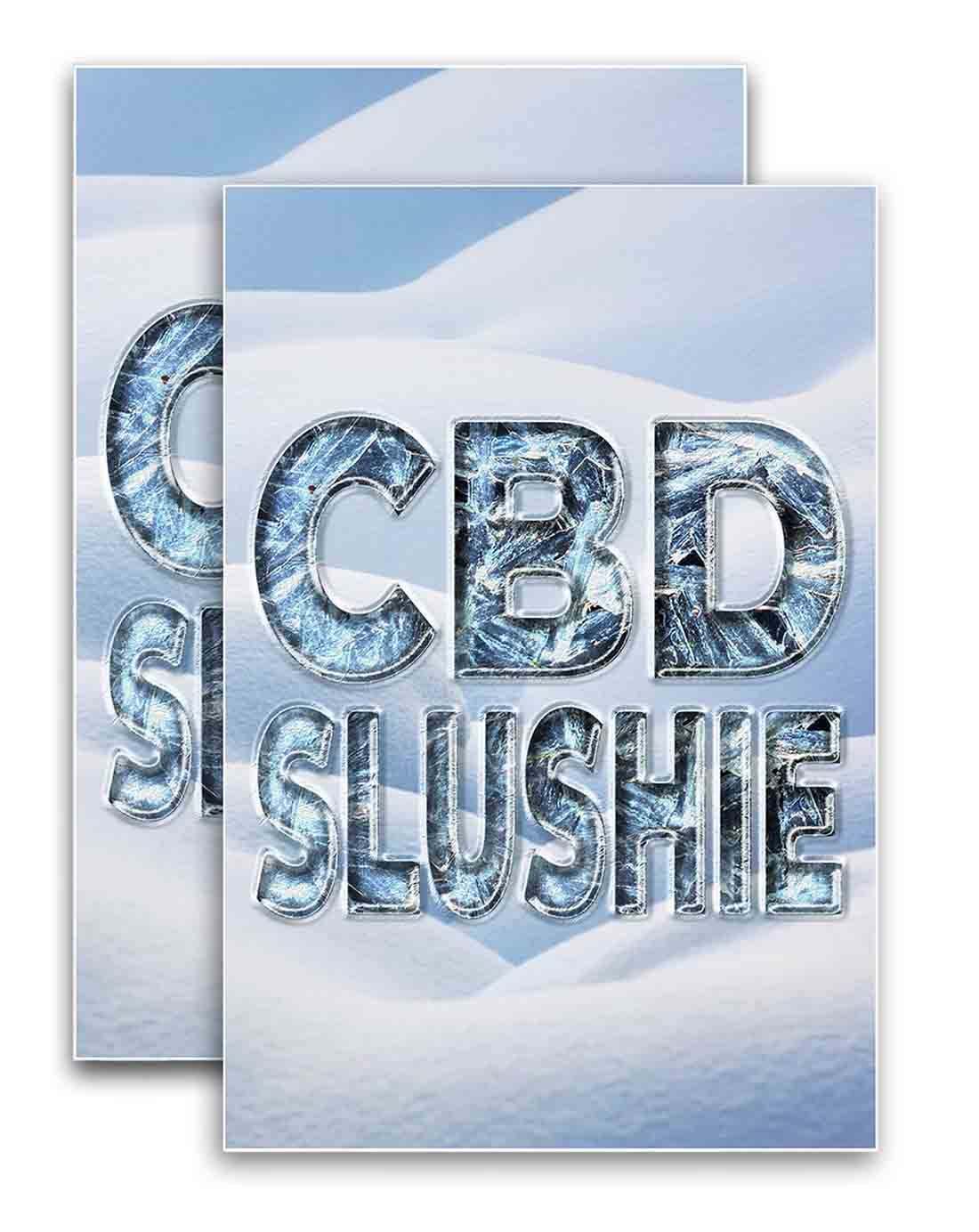 CBD Slushie (24" X 36") Vinyl Decal Only (Pack of 2) |Sign|Sticker ...