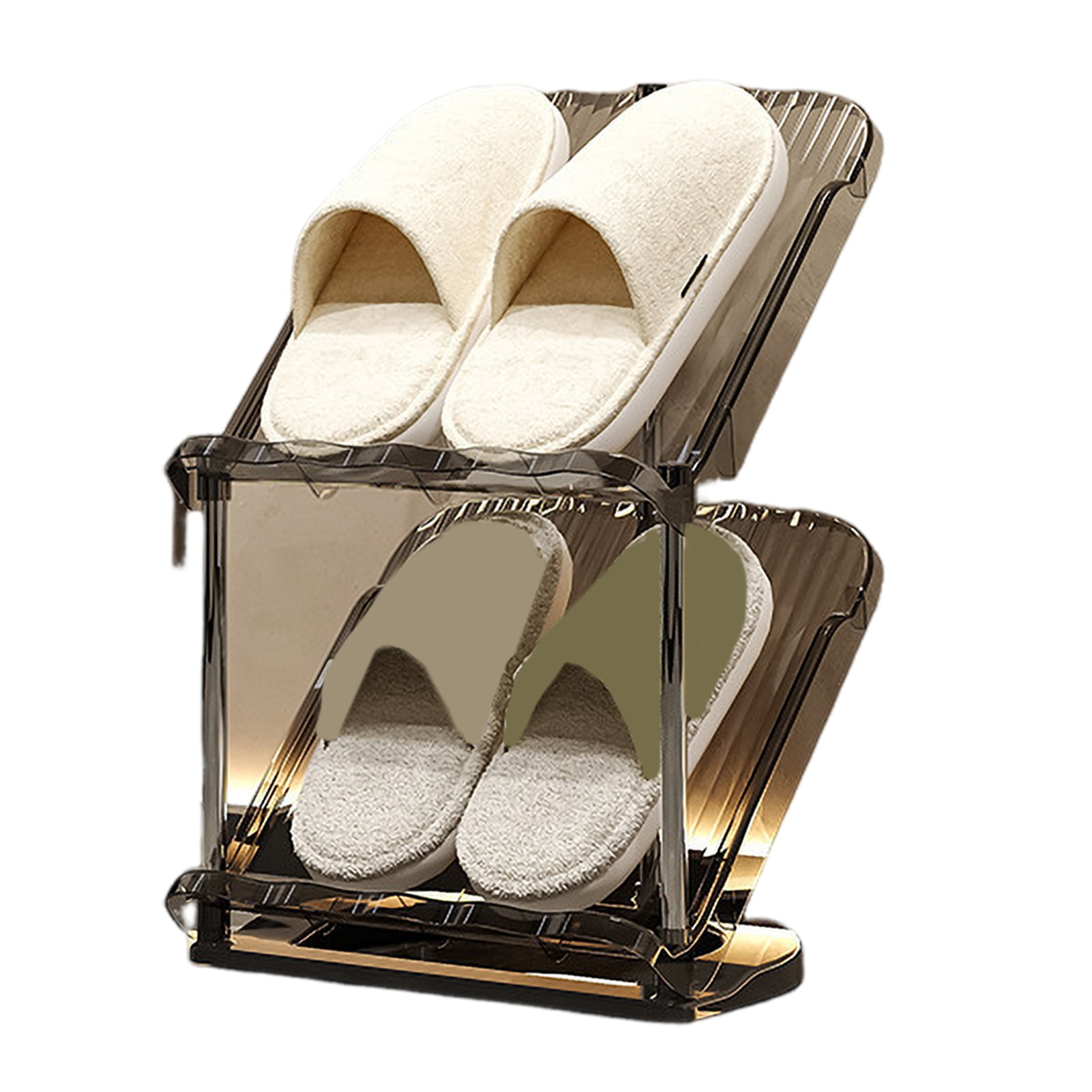 CBEHTWI 1 Set Shoe Rack 2/3/4/5 Tiers 45 Degree Sloping Entryway Shoe ...