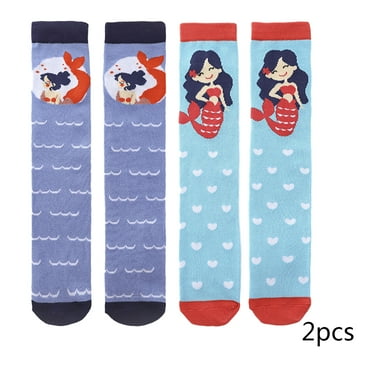 Esaierr Toddler Kids Girls Cotton Knee High Socks Bow Thigh High Socks ...