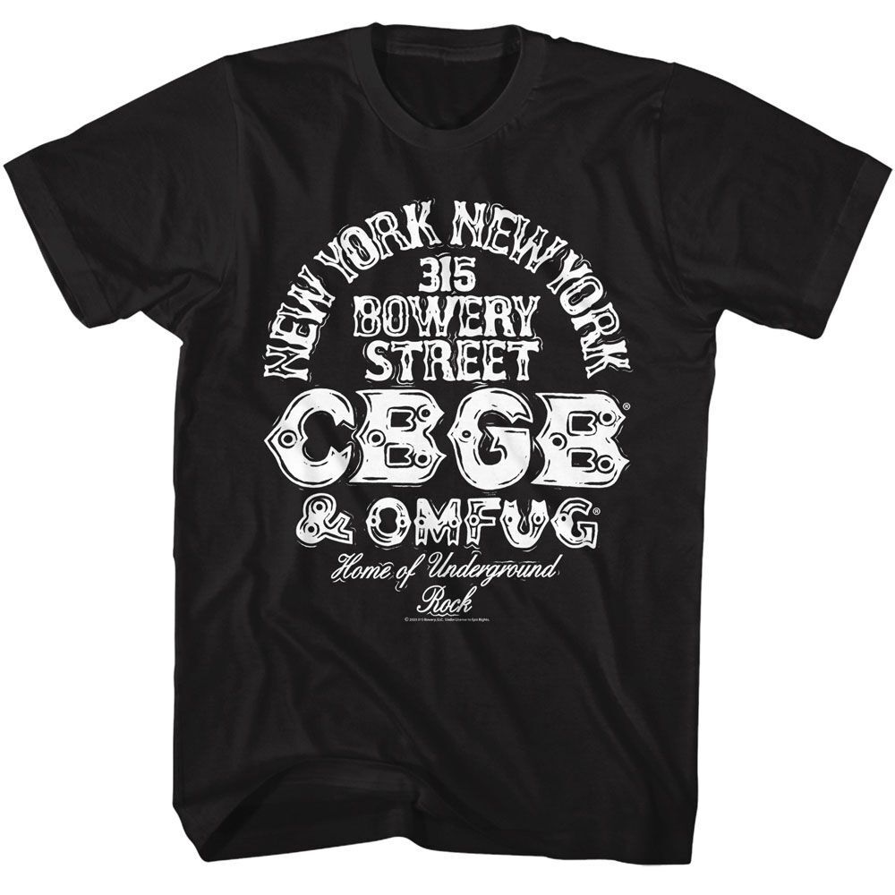 CBGB Logo And Address Music Shirt - Walmart.com