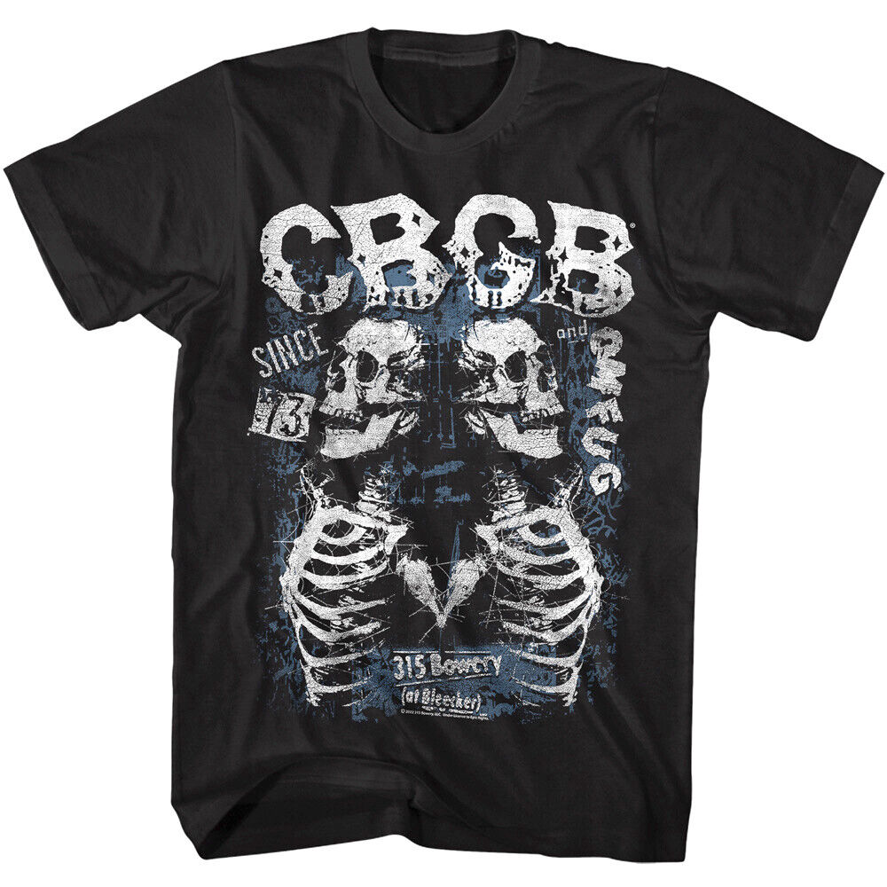 CBGB OMFUG T-Shirt Skeletons Since '73 Underground Punk Rock - Walmart.com