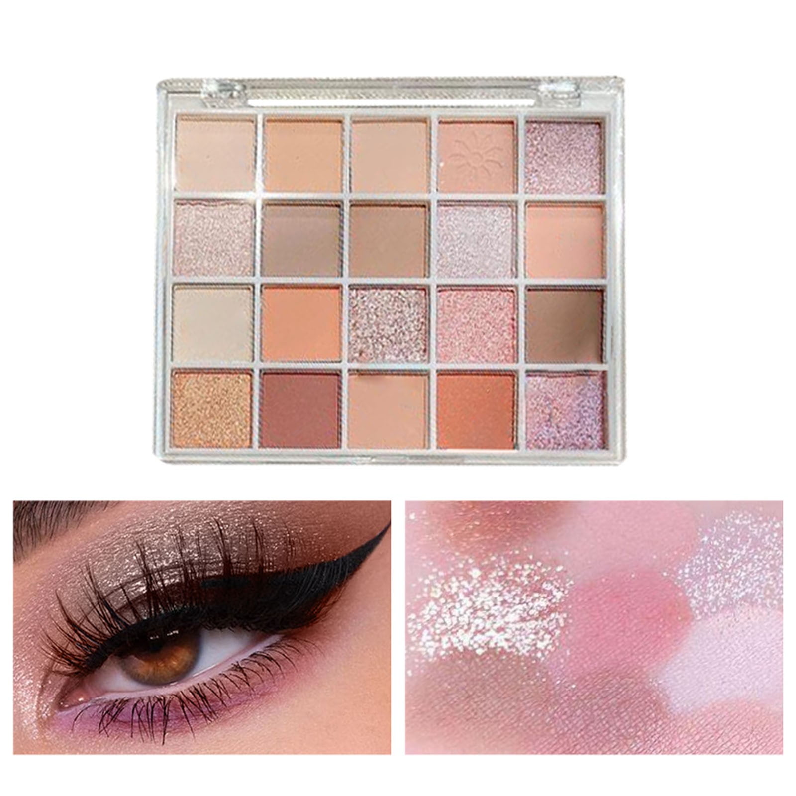 CBGELRT 20 Shade Eyeshadow Palette Glitter Metallic Smokey Eye Shadow ...