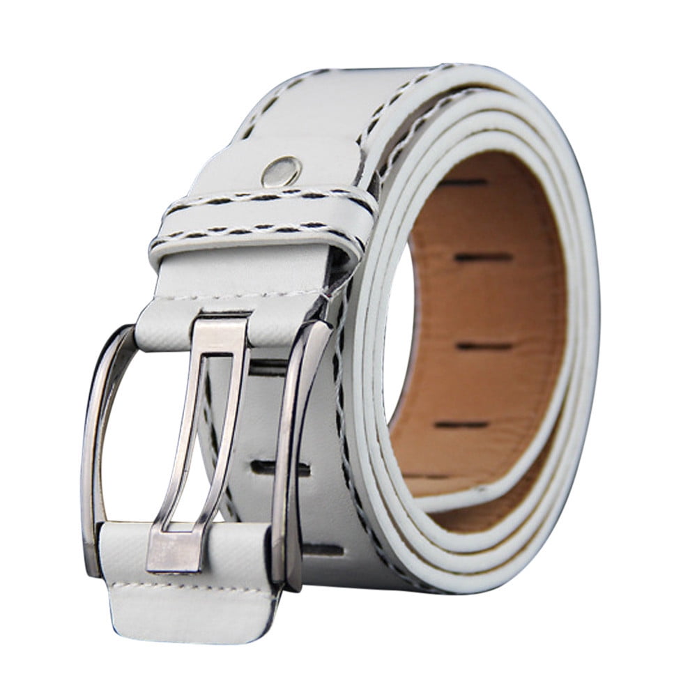 CBGELRT Casual Dress Belts for Men Plus Size Perforated Leather Belt ...
