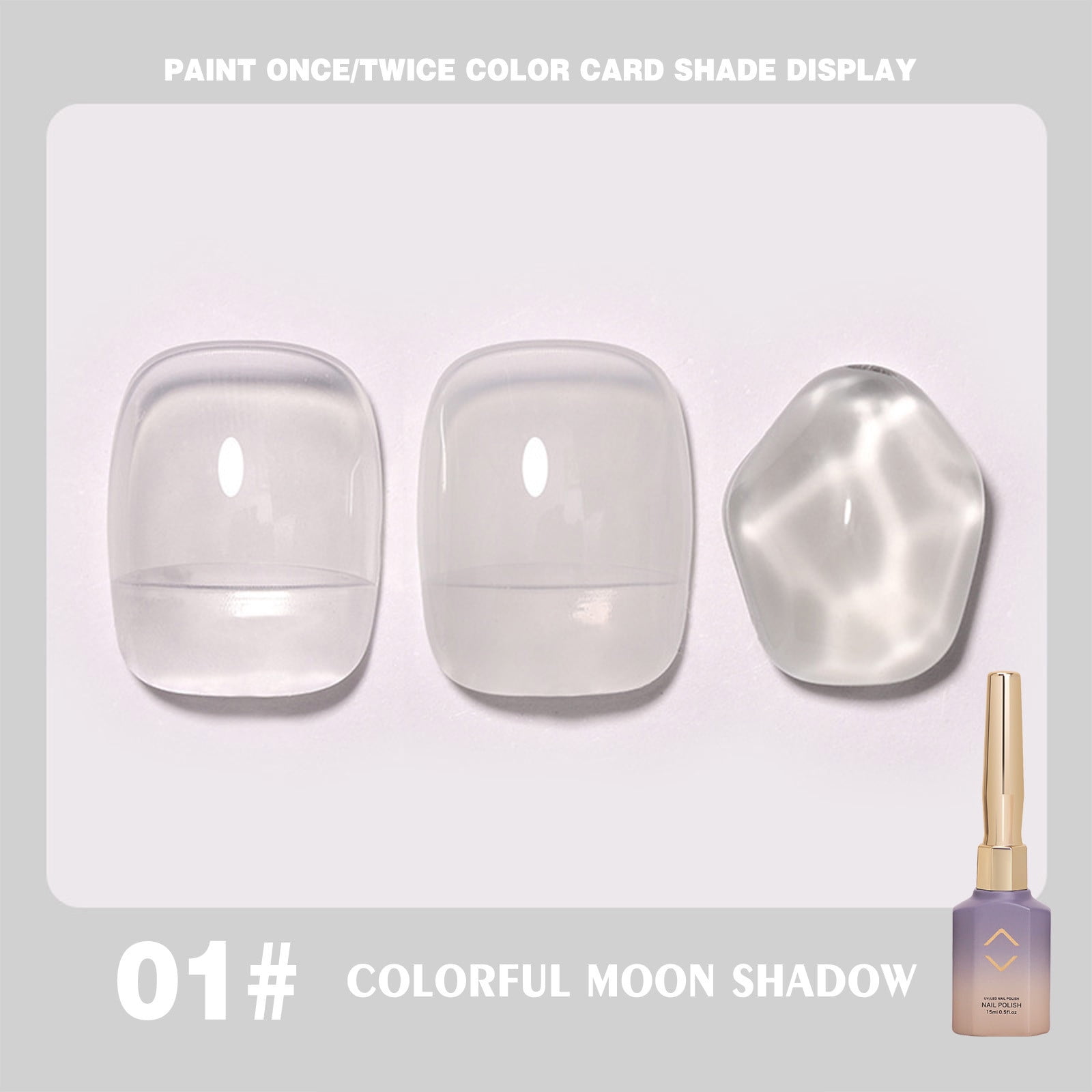 CBGELRT Ice Transparent Jelly Nail Polish Base Coat Removable Clear ...