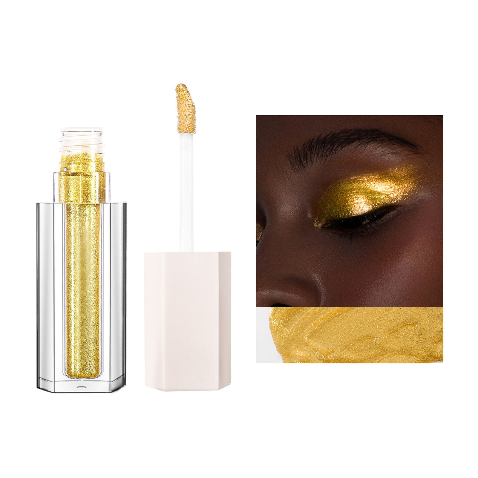 CBGELRT Liquid Glitter Eyeshadow Bright Eye Pearlescent Liquid Metallic ...