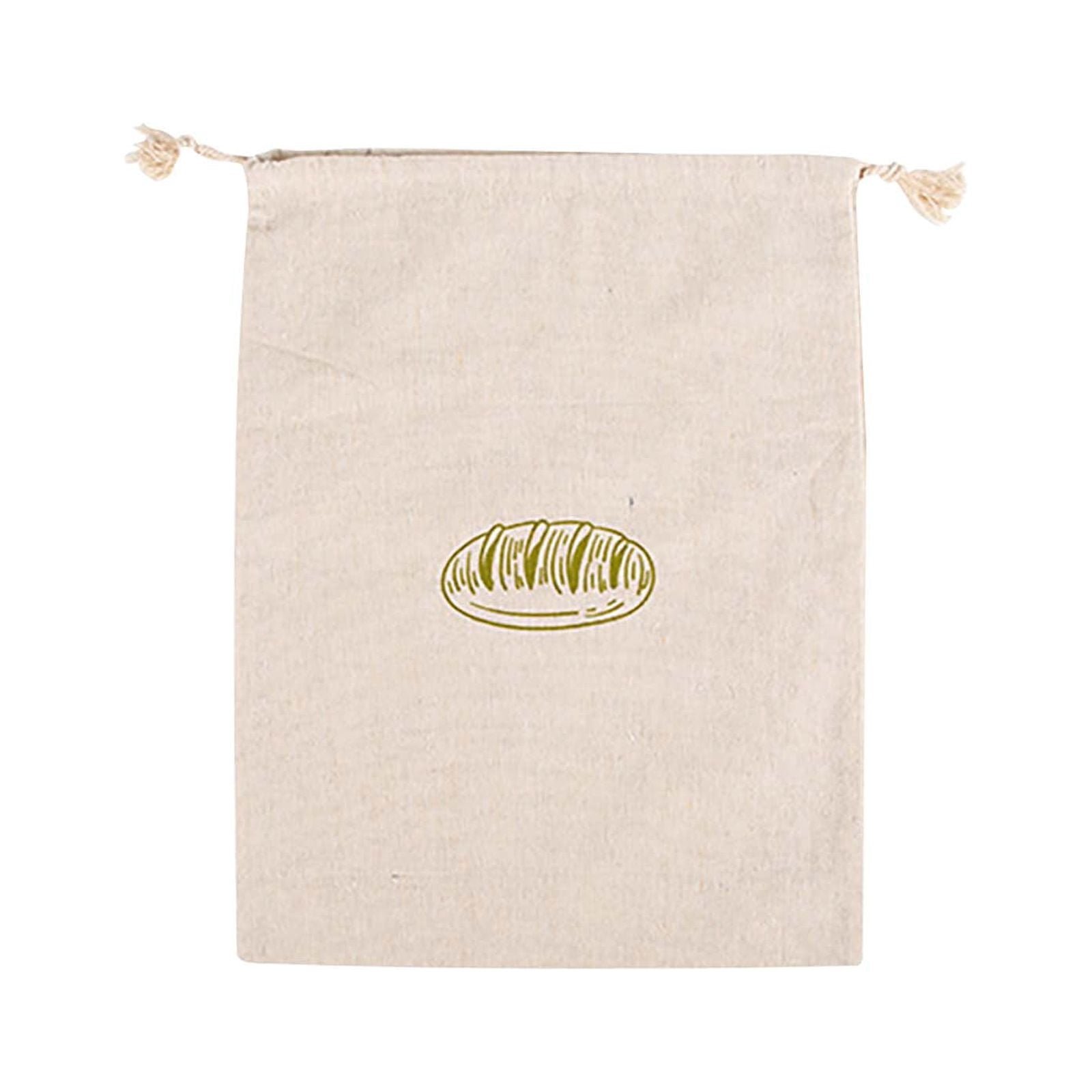 CBGELRT Lunch Box Linen Bread Bag Portable Reusable Cotton Bread ...