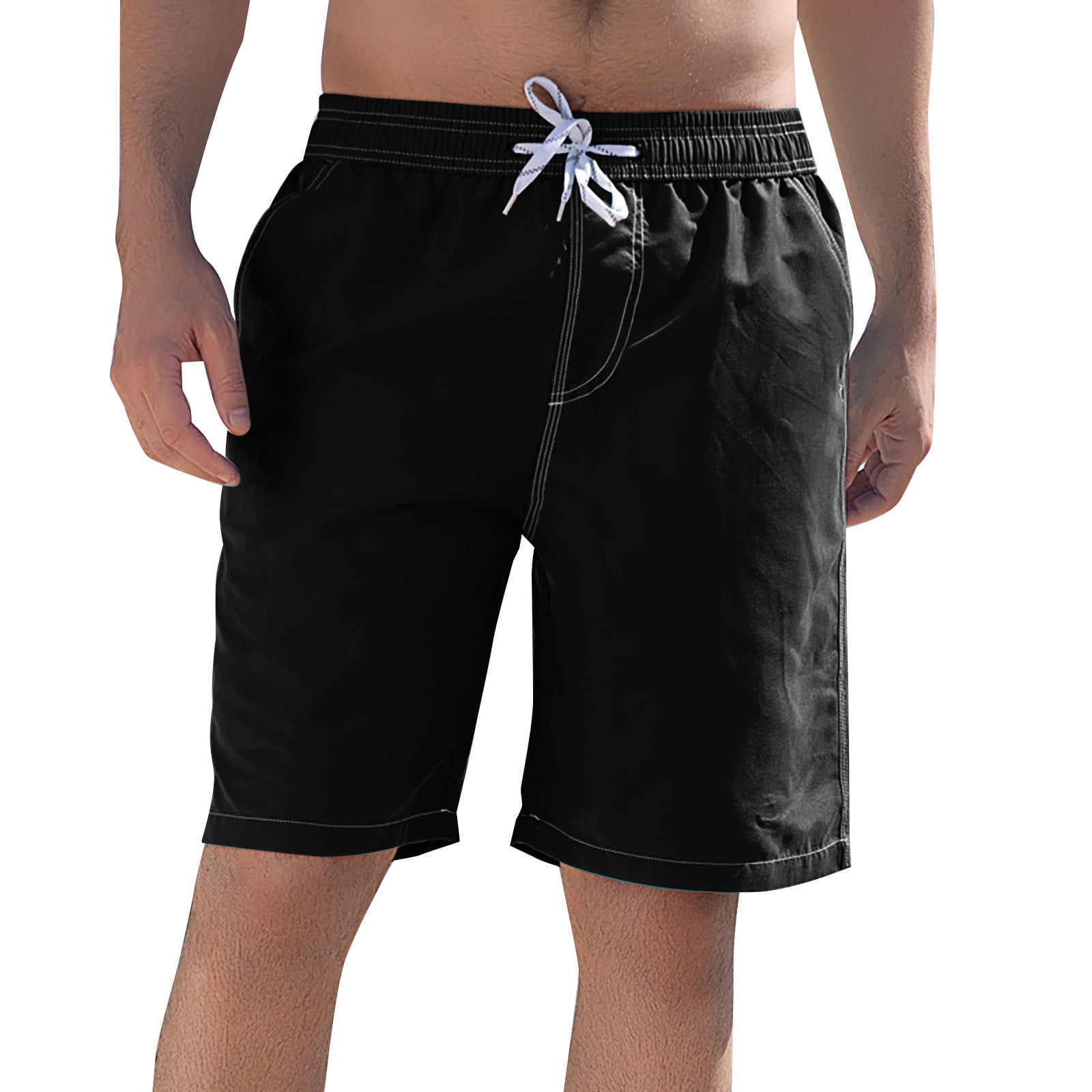 Cbgelrt Swim Trunks Summer Quick Dry Board Shorts Mens Long Swim Trunks