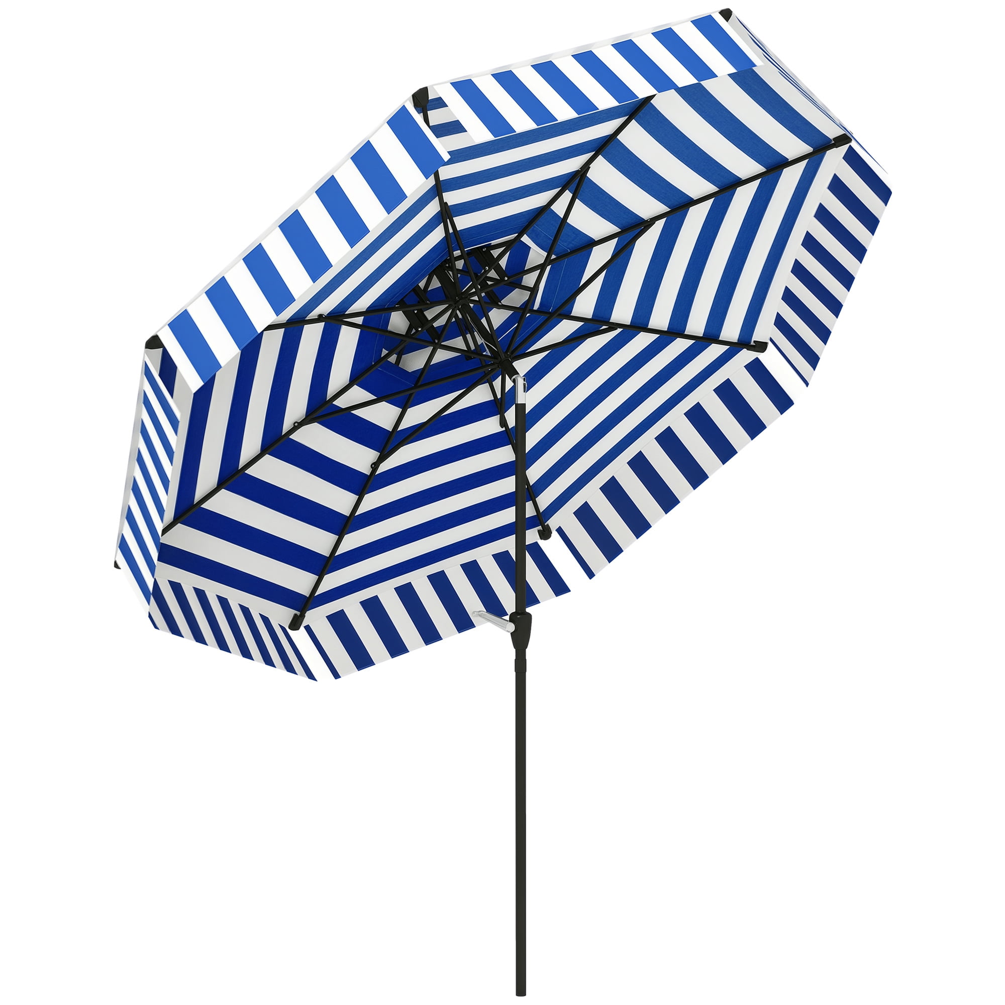 CBINGB 8.6FT Patio Umbrella UPF 30+ Vented Market Umbrella Designed for ...