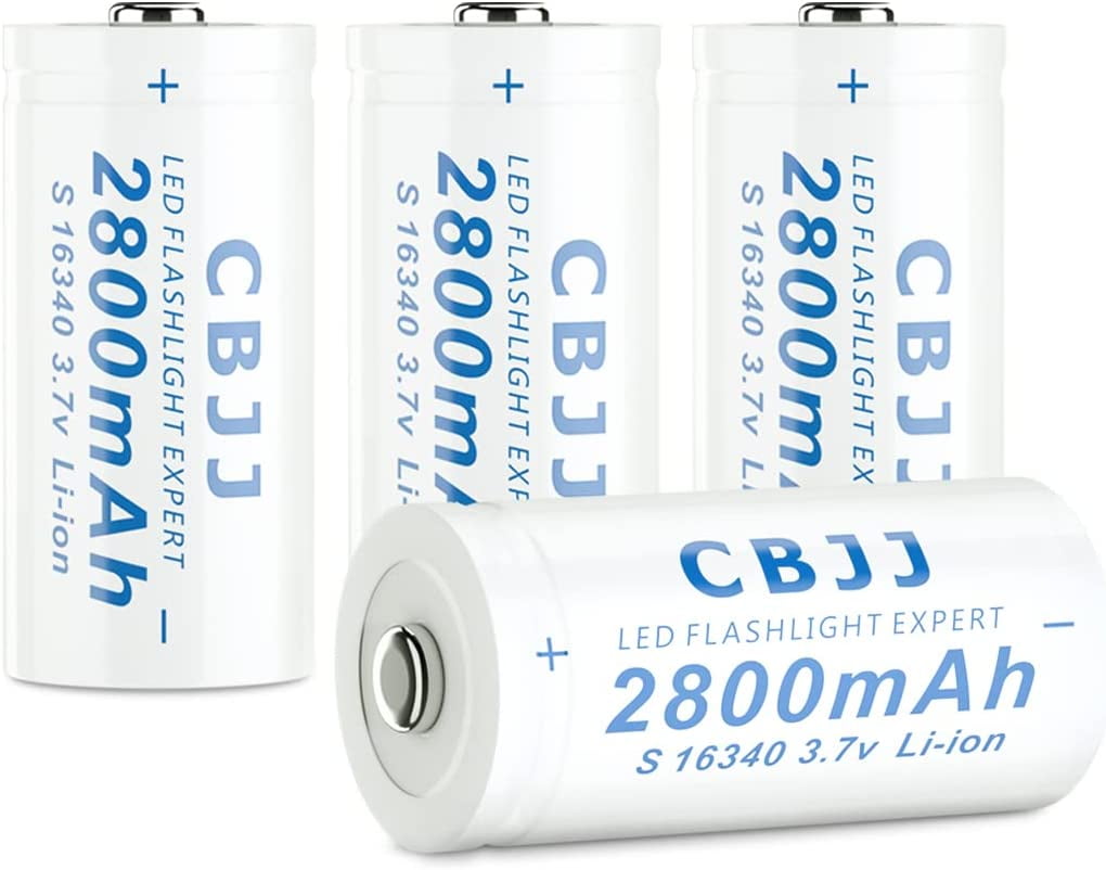 CBJJ 16340 2800mAh 3.7V Recharegeable Lithium-ion Battery for ...