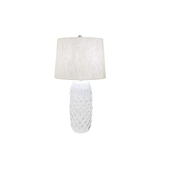 Ganz CB174342 Ivory Embossed Layered Leaf Table Lamp 3 Way Switch, 150 ...