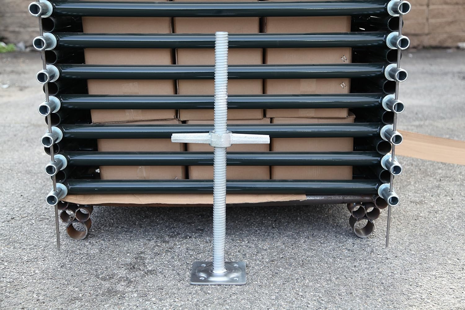 Baker Scaffolding Parts OCKYOOZ Scaffold Screw Jacks 4-Pack - 1-1/4 ...