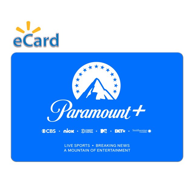 CBSi Paramount Plus $50 eGift Card - Walmart.com