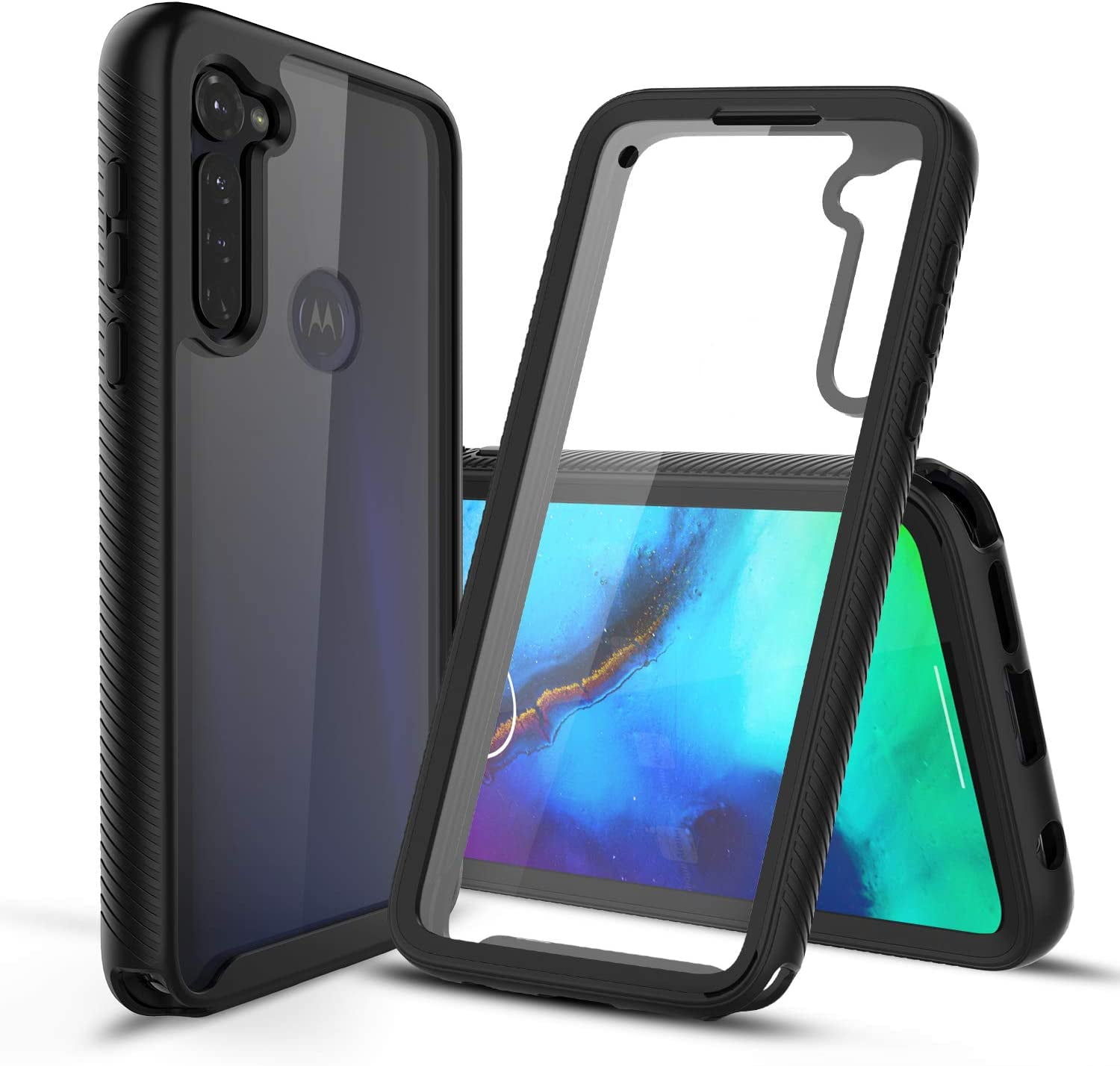 CBUS Heavy-Duty Case for Moto G Stylus 4G (2020), Built-in Screen Protector, Impact Resistance ...