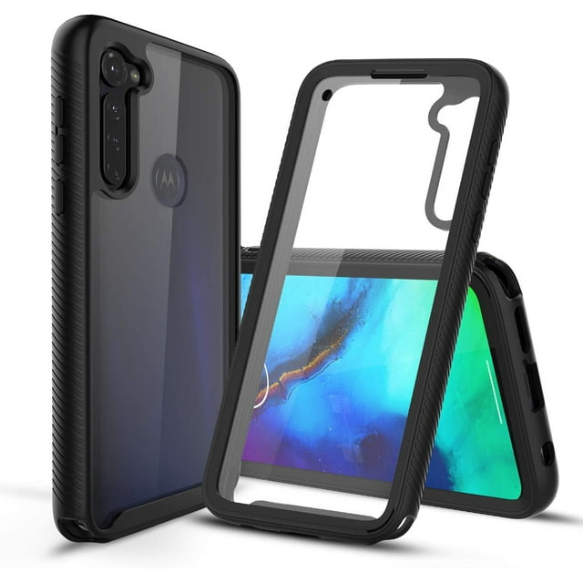 CBUS Heavy-Duty Case for Moto G Stylus 4G (2020), Built-in Screen Protector, Impact Resistance ...