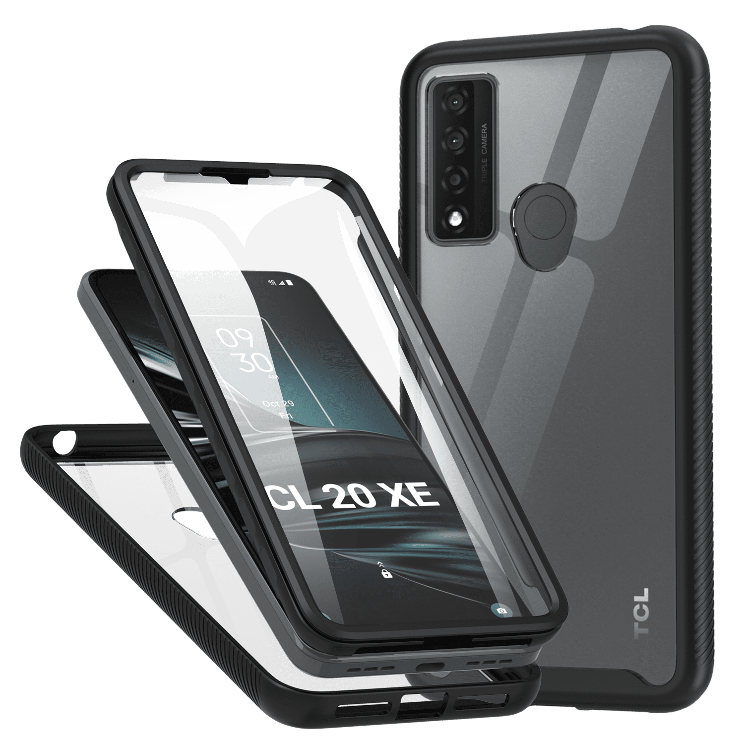 CBUS Heavy-Duty Phone Case for Boost Mobile TCL 20 XE, TCL 20xe with Built-in Screen Protector ...