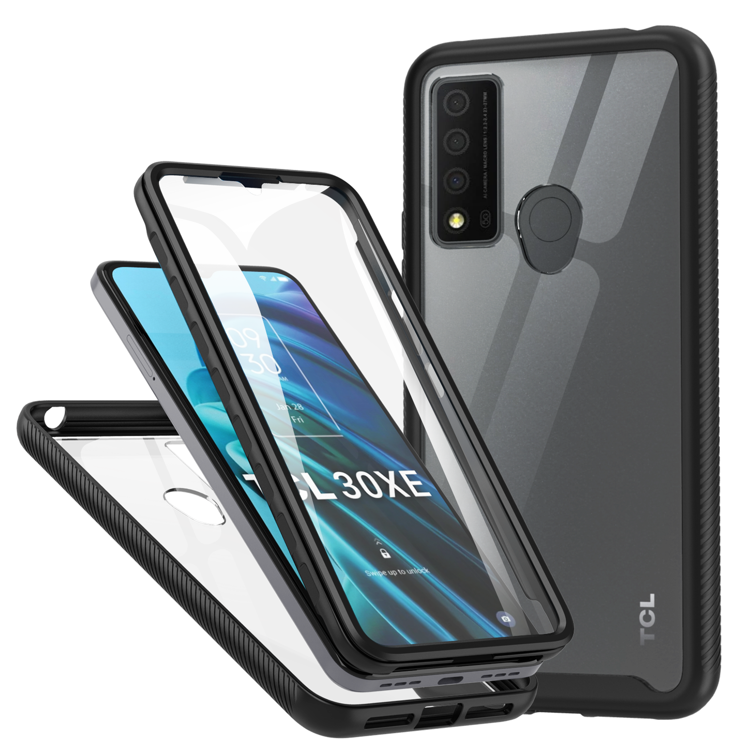 Value Pack ! for TCL 20XE TCL 20 XE Phone Case 360° Cover Clip ...