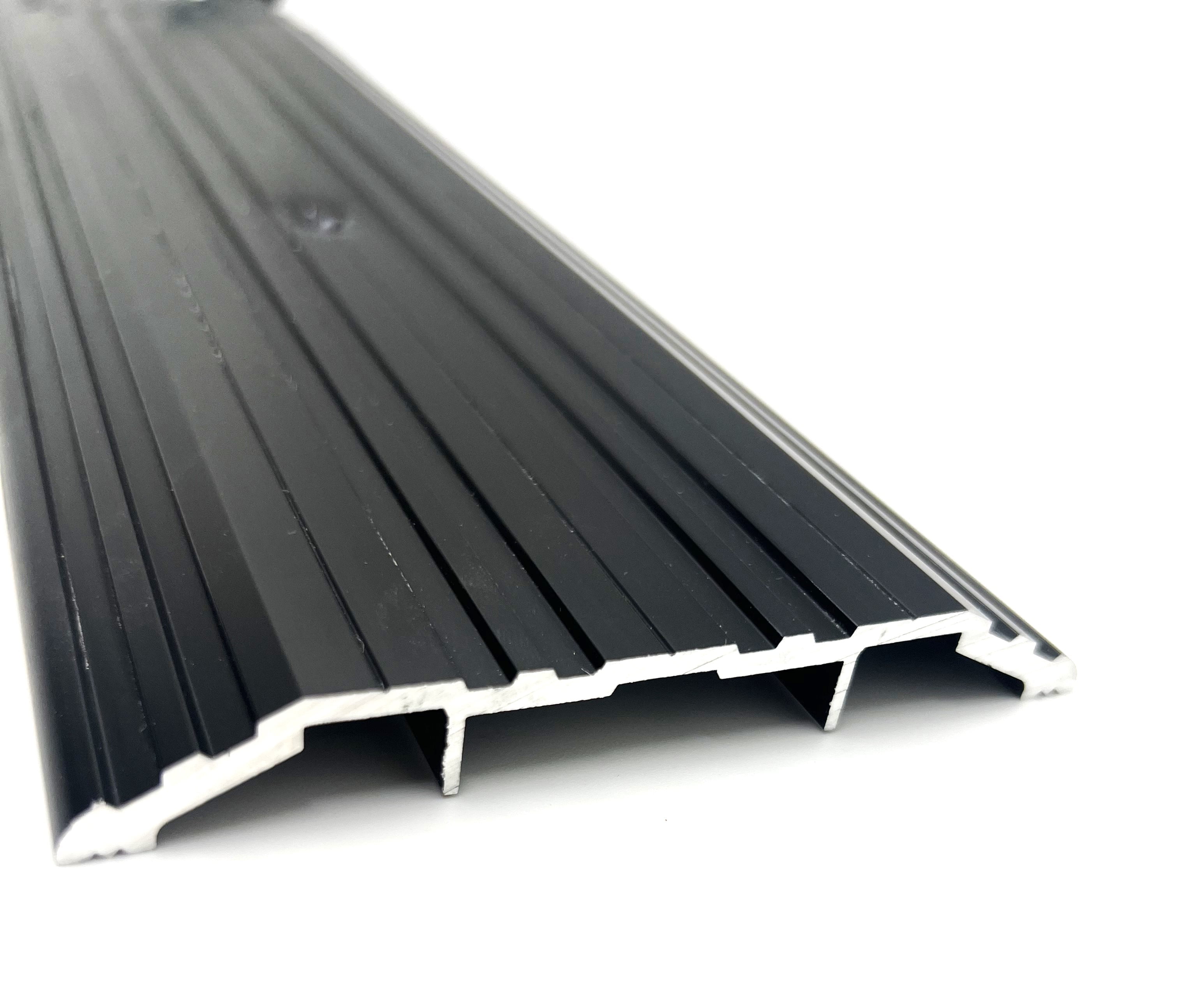 CBW Black anodized aluminum waterproof door threshold 4 inch Wide 1/2 ...