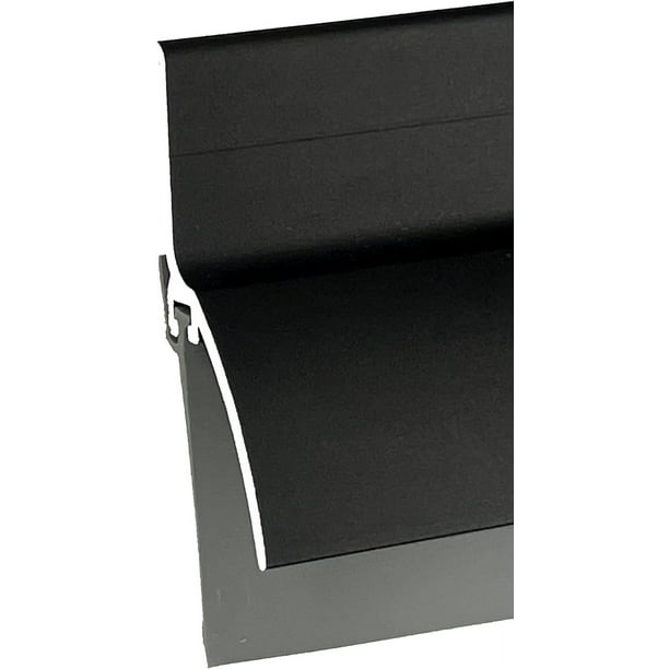 CBW Doors Door Bottom Sweep with Rain Drip 48",Black Anodized Aluminum ...